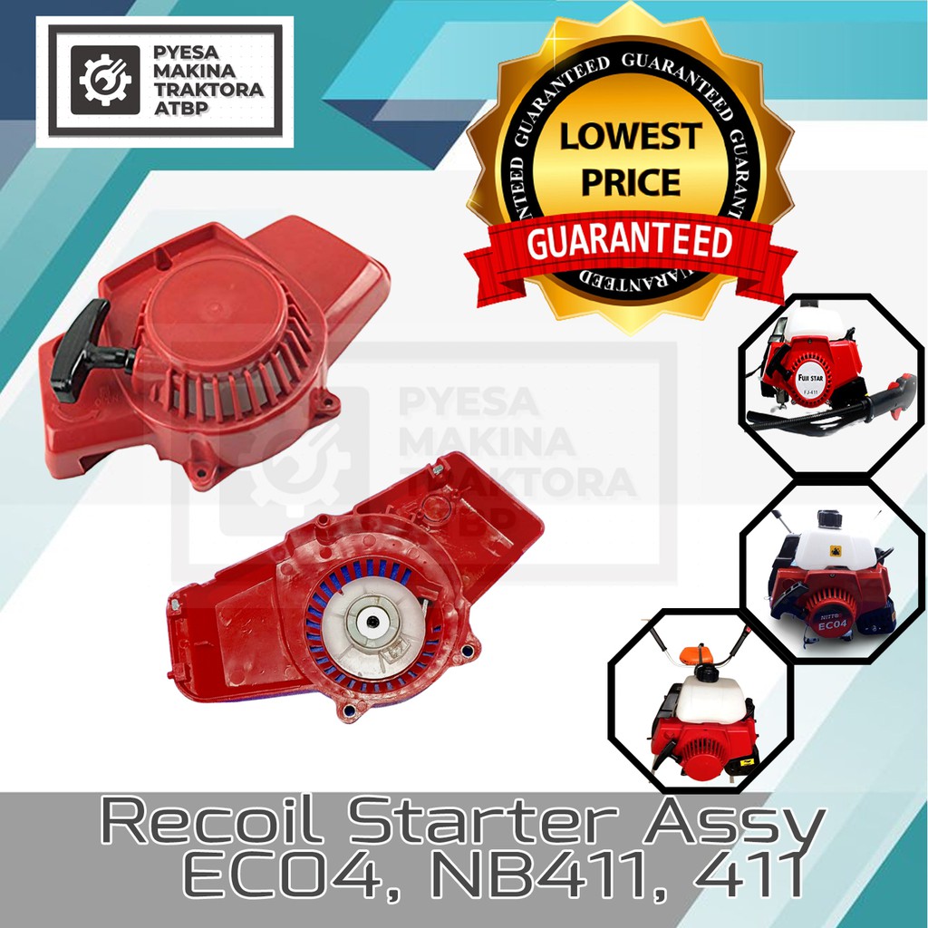 Recoil Starter Assy Assembly Gear Type Old Type for EC04 NB411 CG411 Grass Cutter Brush Cutter ...