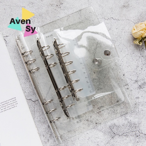 A5 A6 Transparent Binder Glitter Transparent Binder Zipper Binder K-pop ...