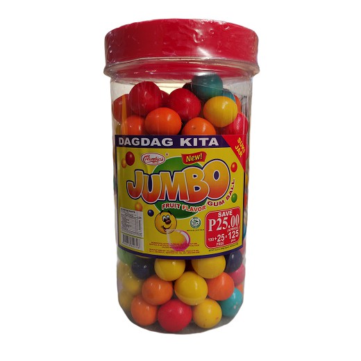 Columbia's Jumbo Fruit Jar Gum 125 pieces | Shopee Philippines