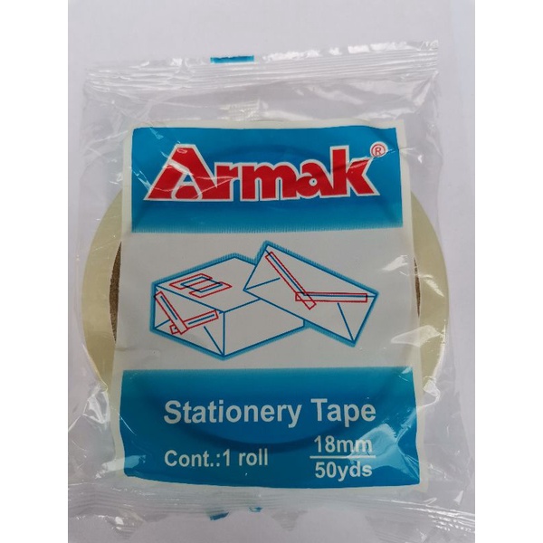 Armak Adhesive Stationery Clear Tape 1pc (50 yards) | Shopee Philippines