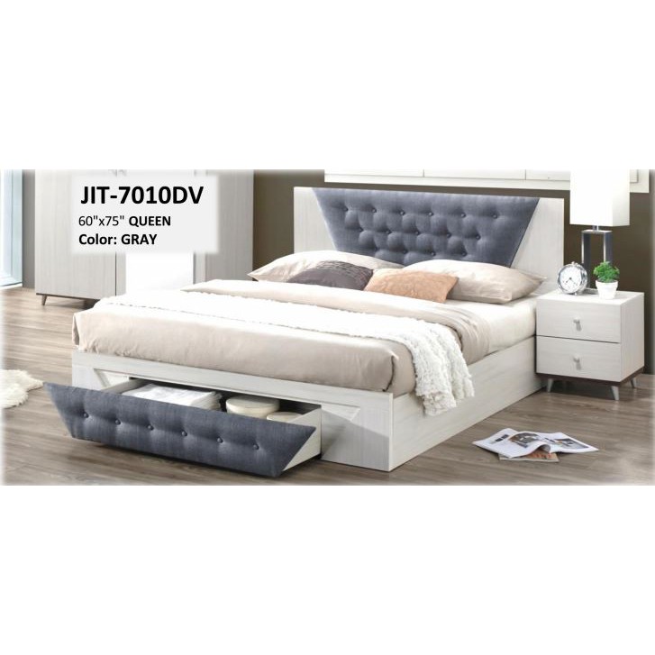 FLRCC Queen Size Bed With Storage Drawer JIT - 7010DV | Shopee Philippines