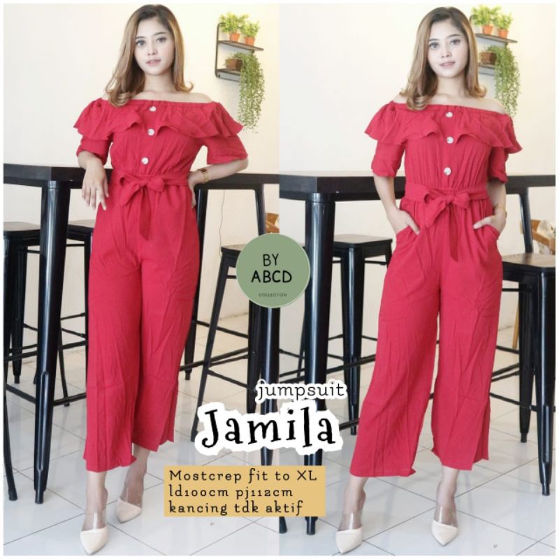 Jamila Jumpsuit / Abcd Label | Shopee Philippines