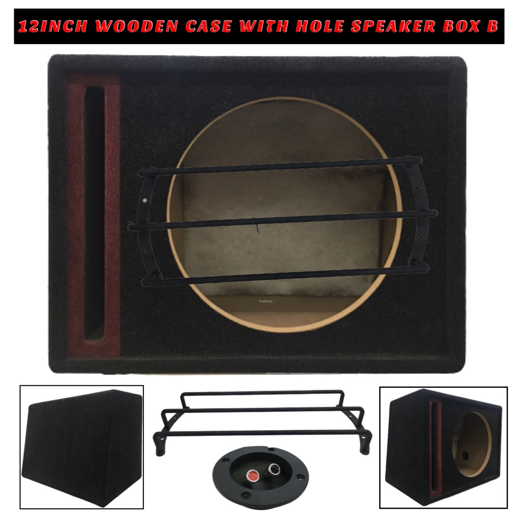 Car 12 Inch Wooden Case with Hole Subwoofer Speaker Box (B) (7345 ...