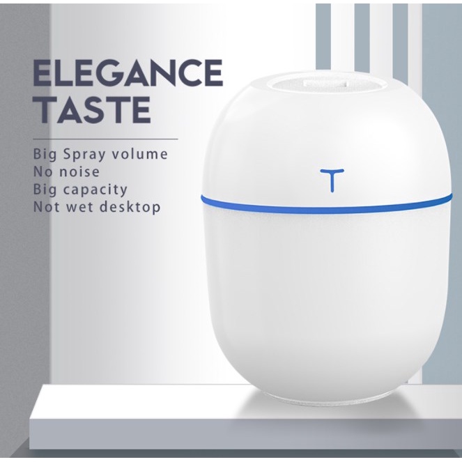 AIC 220ml Mini Portable Ultrasonic Air Humidifier with LED Colorful ...