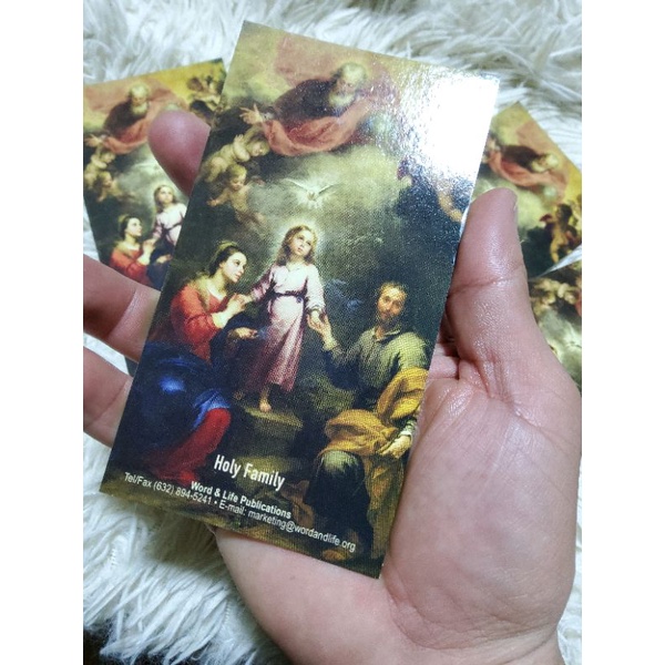 Holy Family Stampita- Special Picture w/ prayers (Holy Card) | Shopee ...