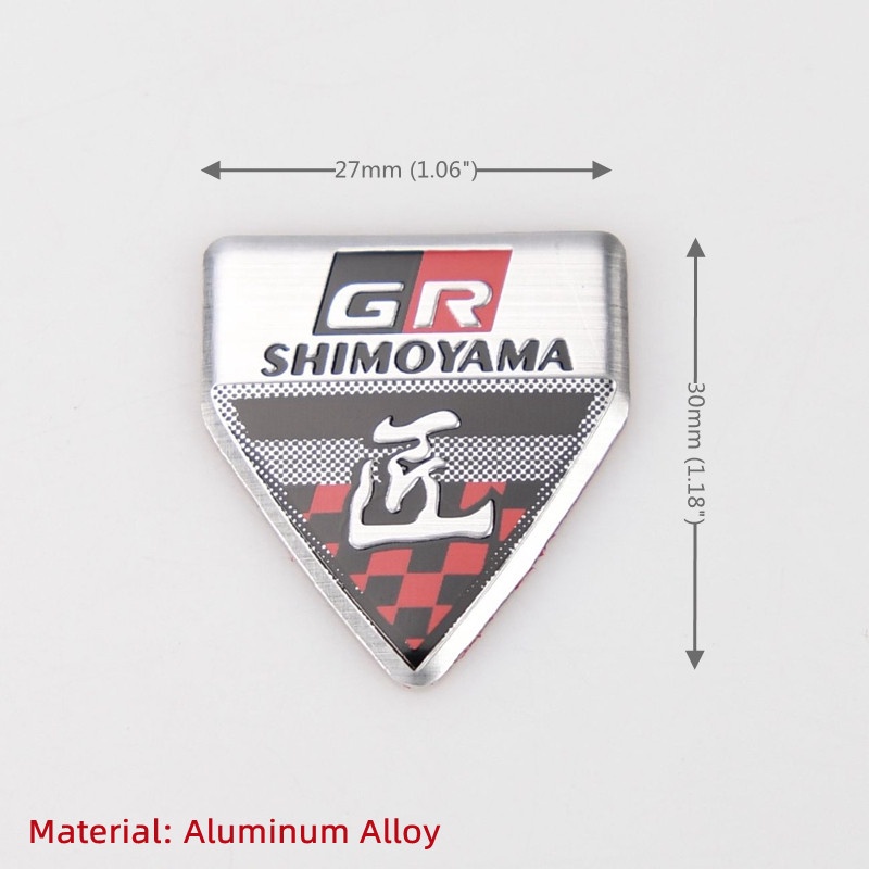 3D Car Emblem Sticker GR SPORT Front Hood Grille & Rear Trunk ...