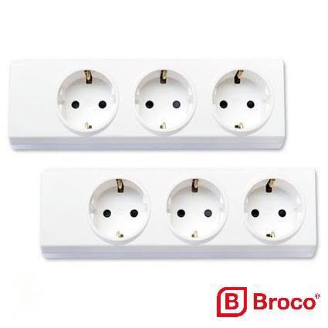 Broco 3 Hole Ground Socket | New Gee Wall Mount Outbow 15330 L3 ...