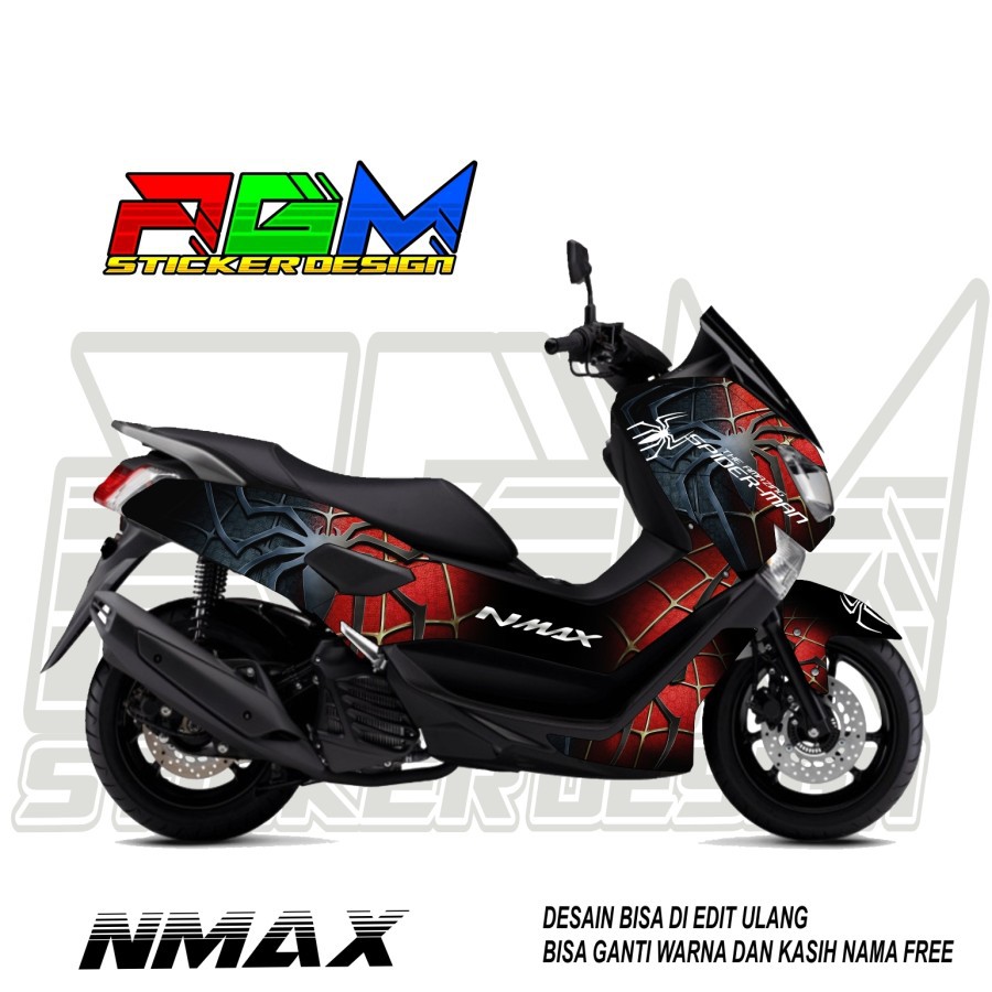 Decal nmax old full spiderman custom 015 decal nmax Variation | Shopee ...