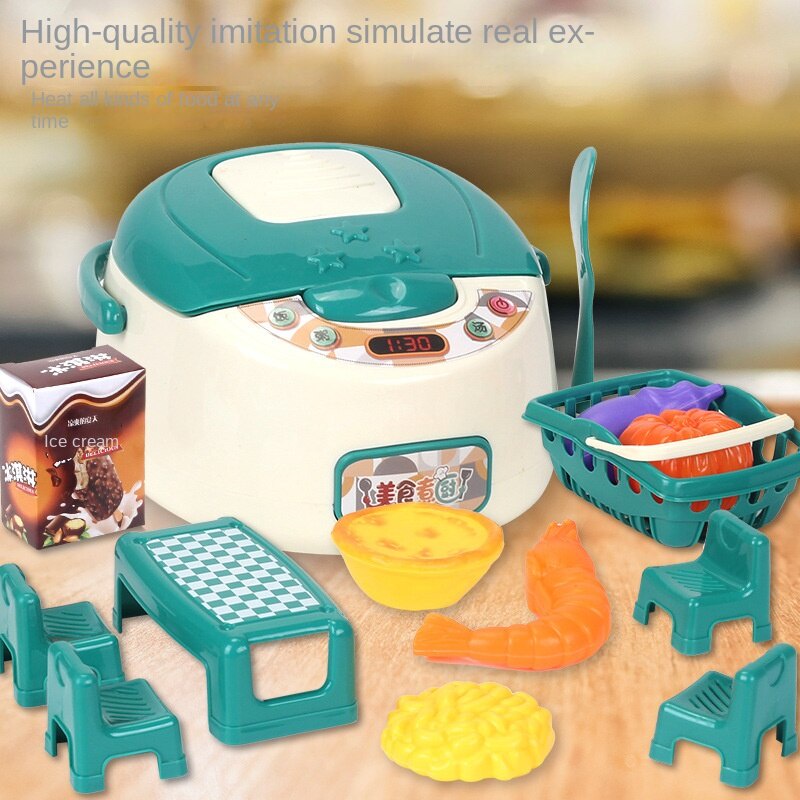 Mini Electric Cooker Set Children Play House for kids Kitchen Toys ...