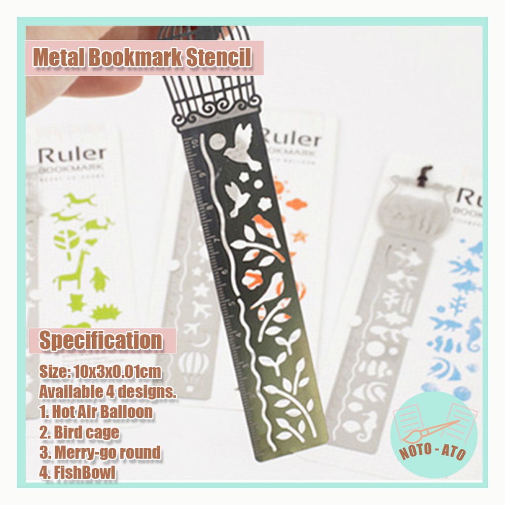 Metallic Ruler Bookmark (Stencil) | Shopee Philippines