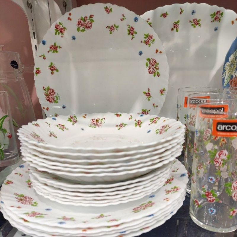 Arcopal 19pcs Dinner Set (Candice) | Shopee Philippines