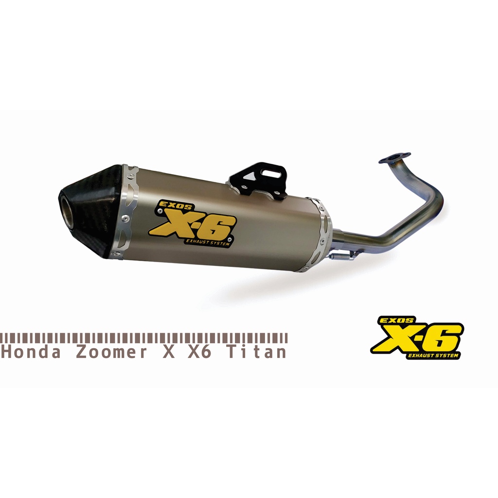 EXOS X6 Honda Zoomer X Full Exhaust System | Shopee Philippines