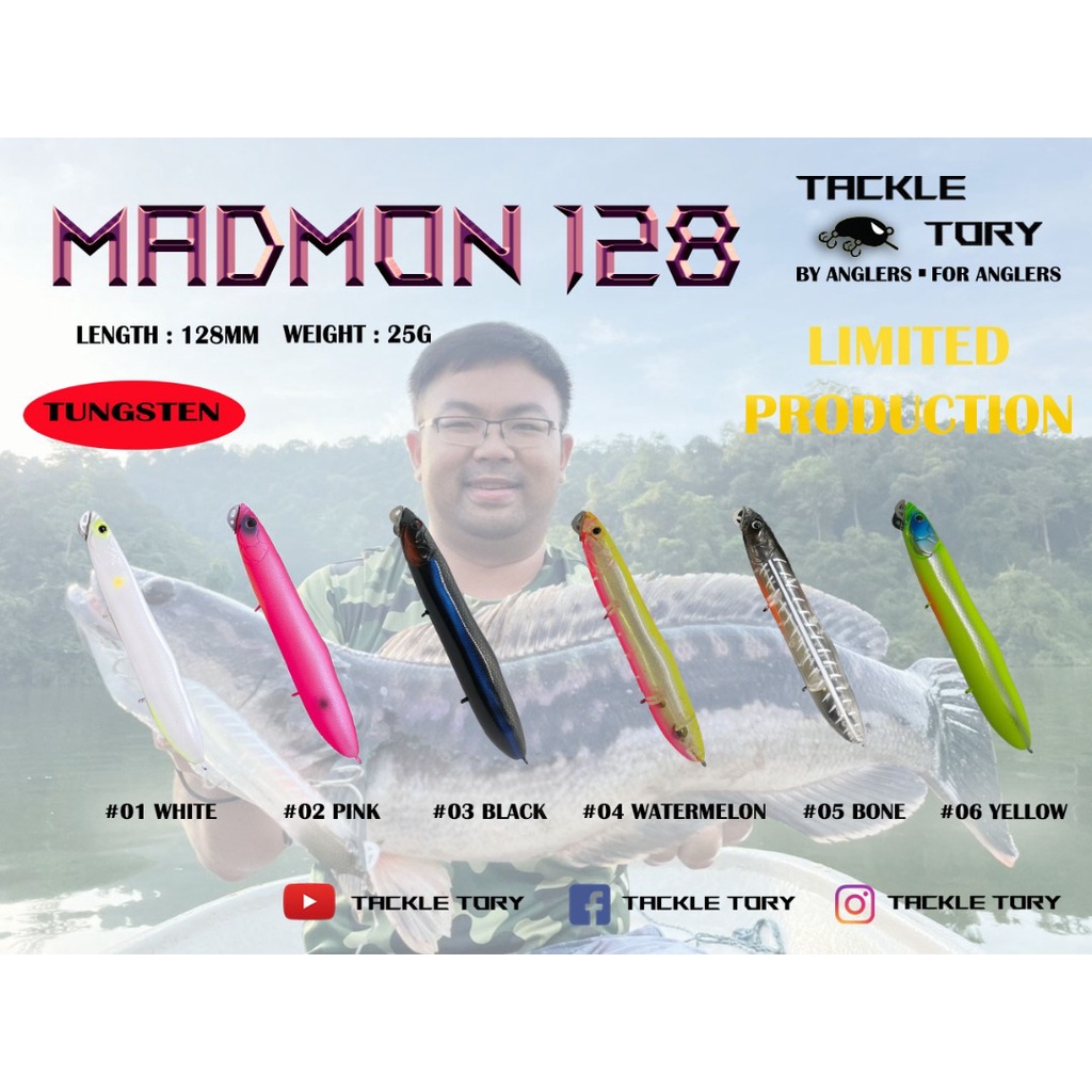 Iron Mouth Tackle Tory Madmon Floating Pencil 128mm/25g | Shopee ...