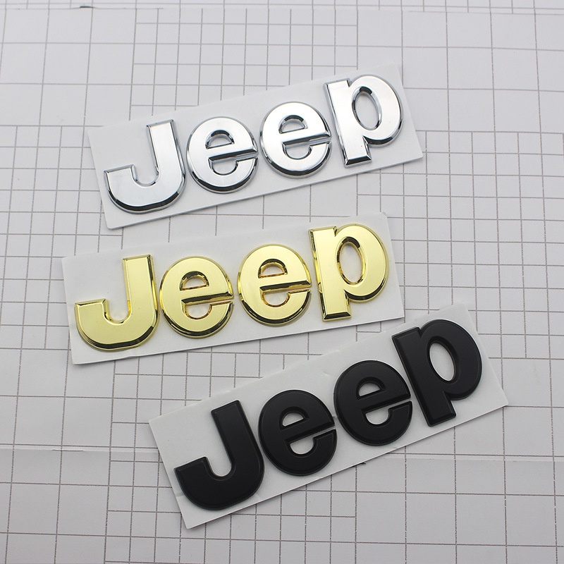 Ready Stock JEEP Car Sticker Wrangler Metal Logo Body Tail Locomotive ...