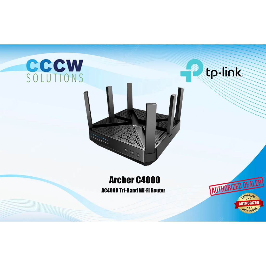 Tp Link Archer C4000 AC4000 Tri-Band Wi-Fi Router | Shopee Philippines