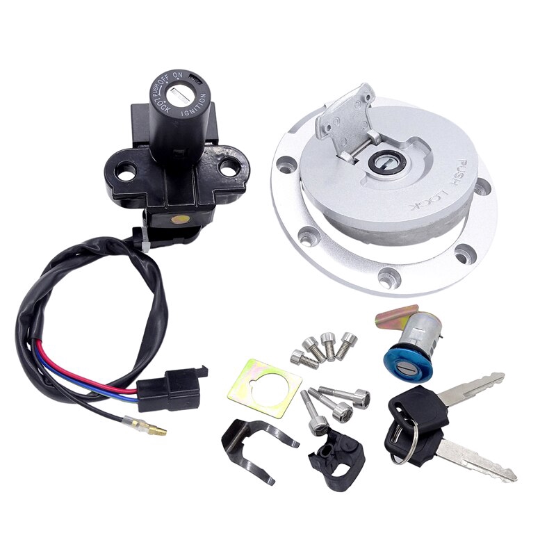 Ignition Switch Lock Fuel Gas Tank Cap Cover Seat Handle Locks Include ...