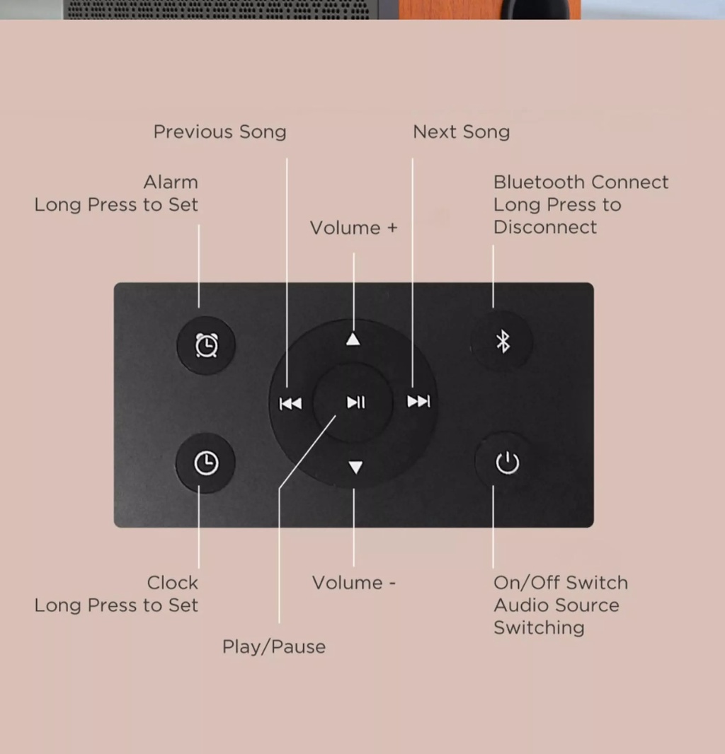 Edifier MP260 Wireless Bluetooth V5.0 Subwoofer Stereo Wooden Portable ...