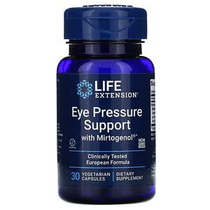 Life Extension, Eye Pressure Support with Mirtogenol, 30 Vegetarian ...