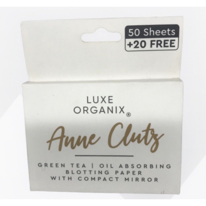 Luxe Organix Anne Clutz Oil Blotting Paper | Shopee Philippines
