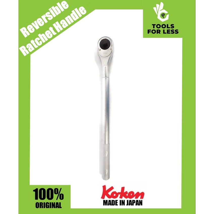 Koken Heavy Duty 3/4 Dr. Reversible Ratchet Handle (Oval) 22" Model ...