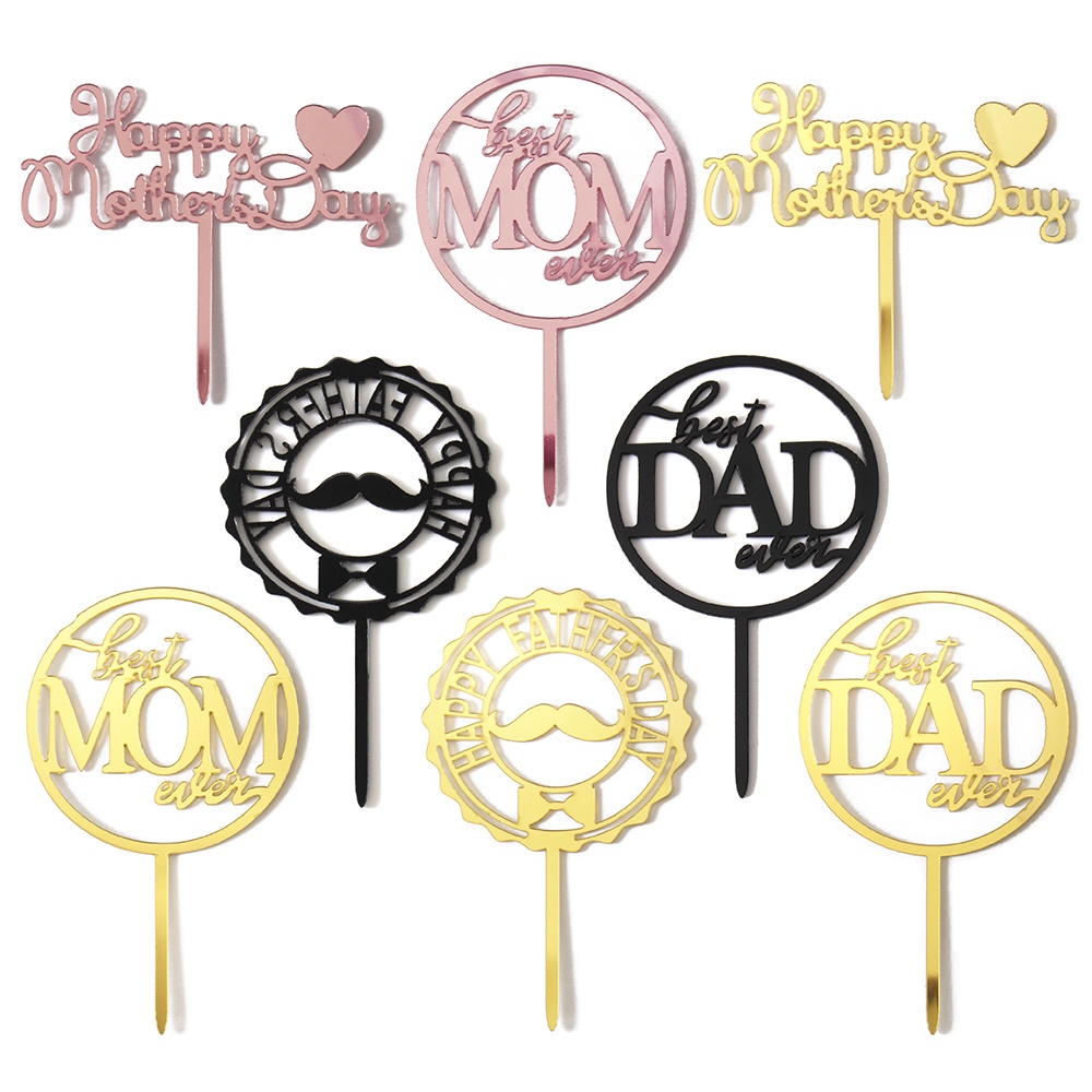 (Large) Happy Father's Day Cake Topper Best Dad Birthday Cake ...