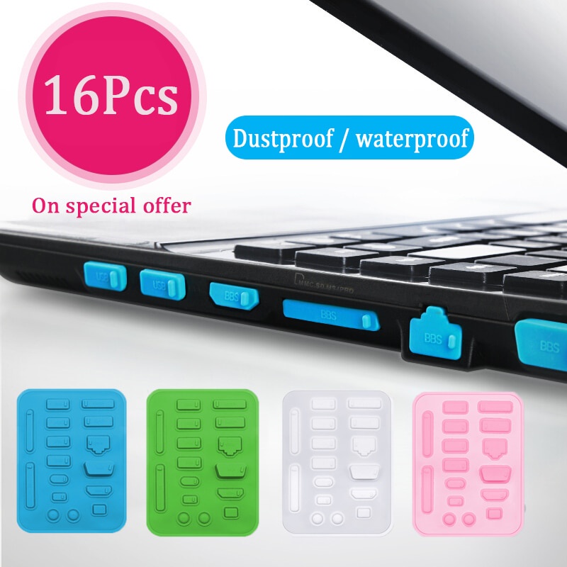 16Pcs Silicone Anti Dust Plug Stopper Universal Dustproof USB Port ...