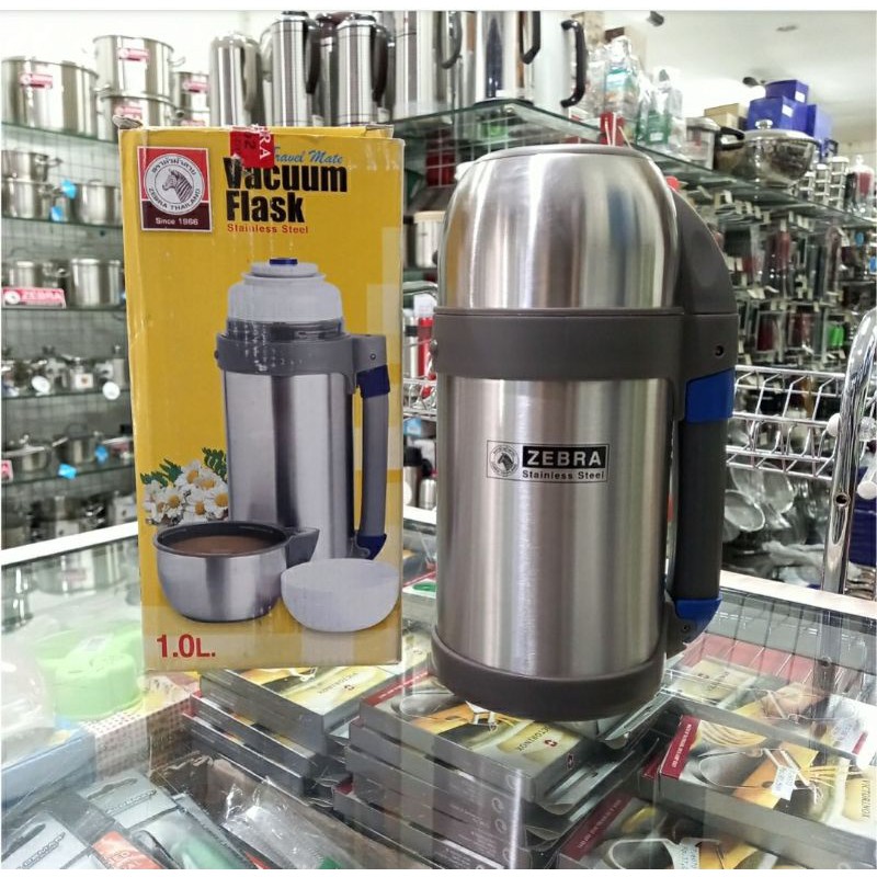 112960 Travel Vacuum Flask (thermos) 1.0lt Zebra Thailand, SUS304 ...