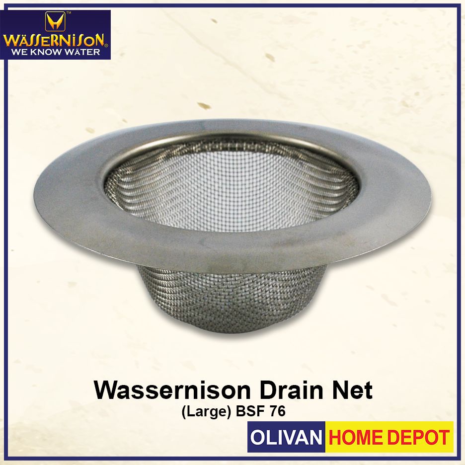 WASSERNISON Wide Drain Net for Lavatory and Kitchen Sink-Metal BSF 76 ...