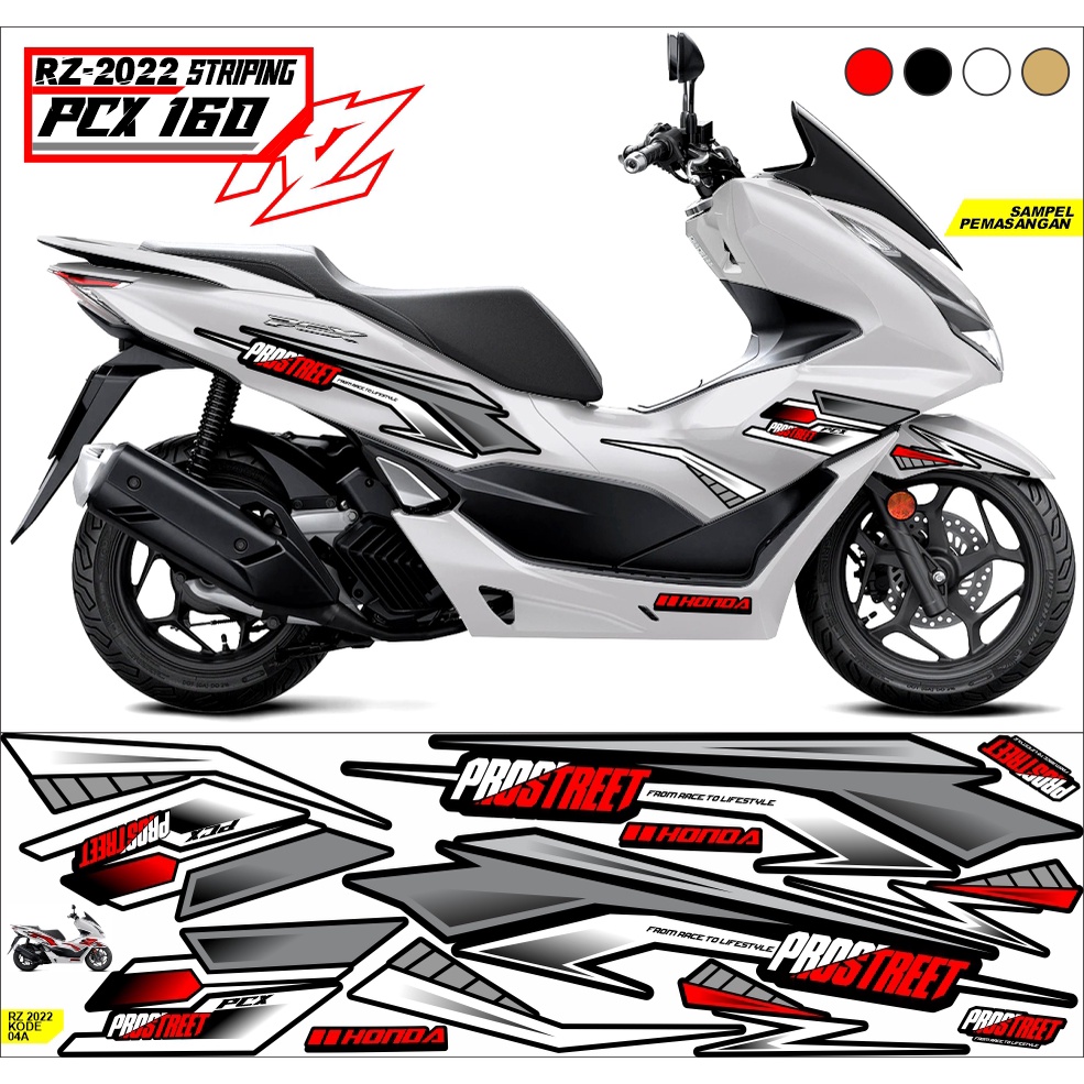 Sticker Striping Sticker honda pcx 160 Simple Graphic Code A | Shopee ...