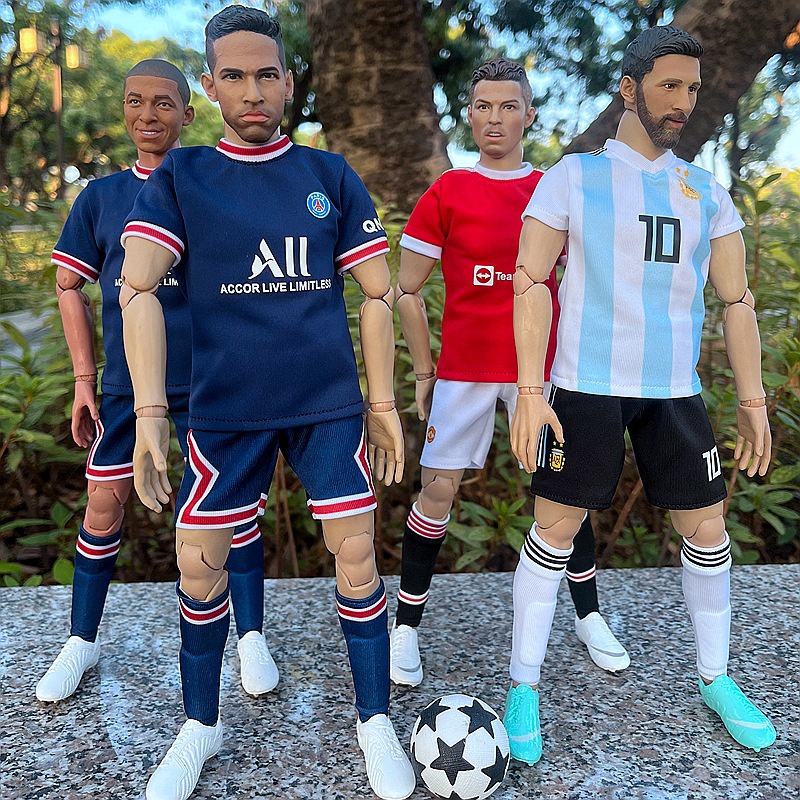 Football player action figure 28cm big figures Cristiano Ronaldo Messi ...