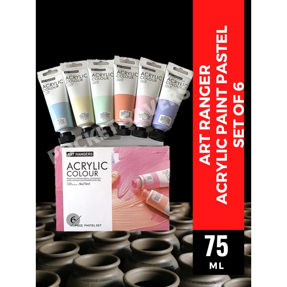 ART RANGERS Acrylic Paint 75 mL (Assorted Colors, Pastel, Painting, Art ...