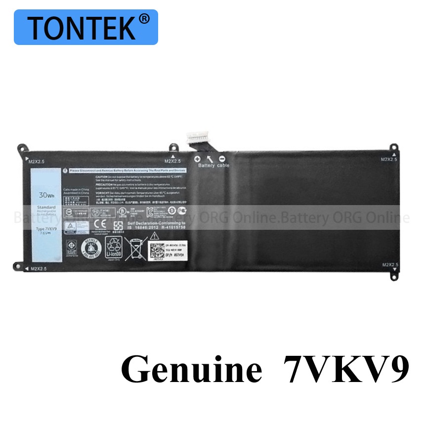 Genuine 7VKV9 battery For Dell Latitude XPS 12 7000 7275 9250 Series ...