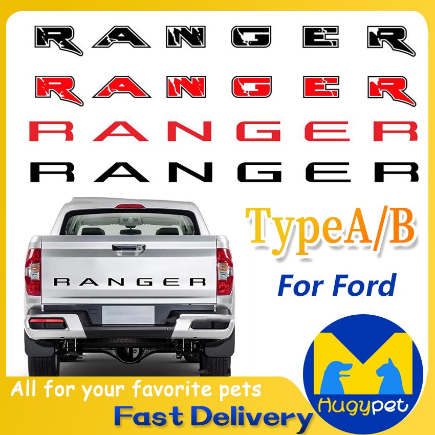 ABS Font Tailgate Badge Emblem Sticker 3D Car Tuning Rear Trunk Letters ...