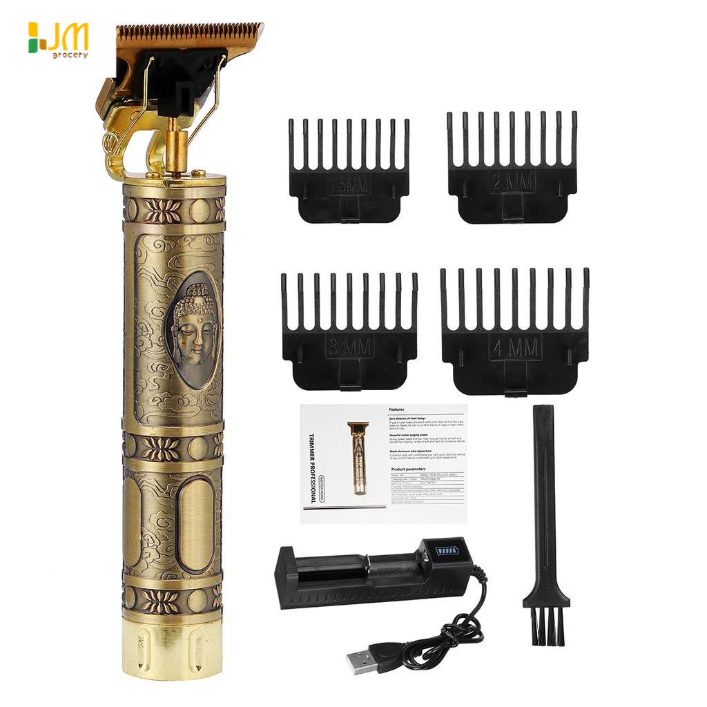 JM# Professional Hair Clippers Haircut Rechargeable Razor Trimmer Adjustable Cordless Edge for ...