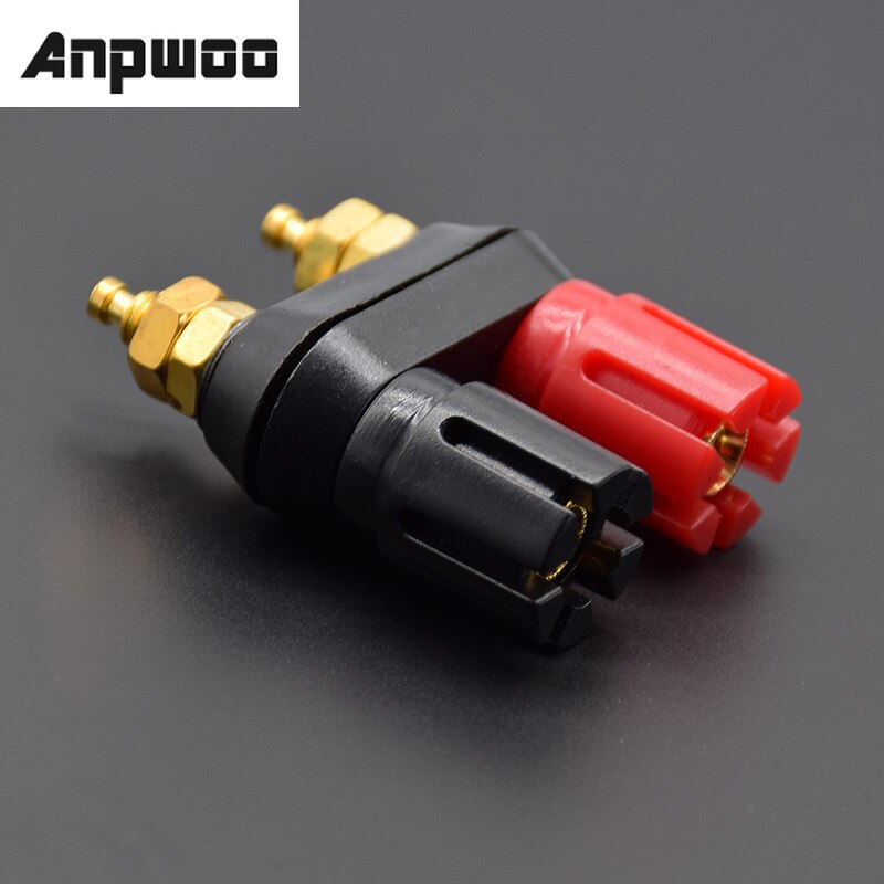ANPWOO Plugs Couple Terminals Dual 4mm Banana Plug Jack Socket Double ...
