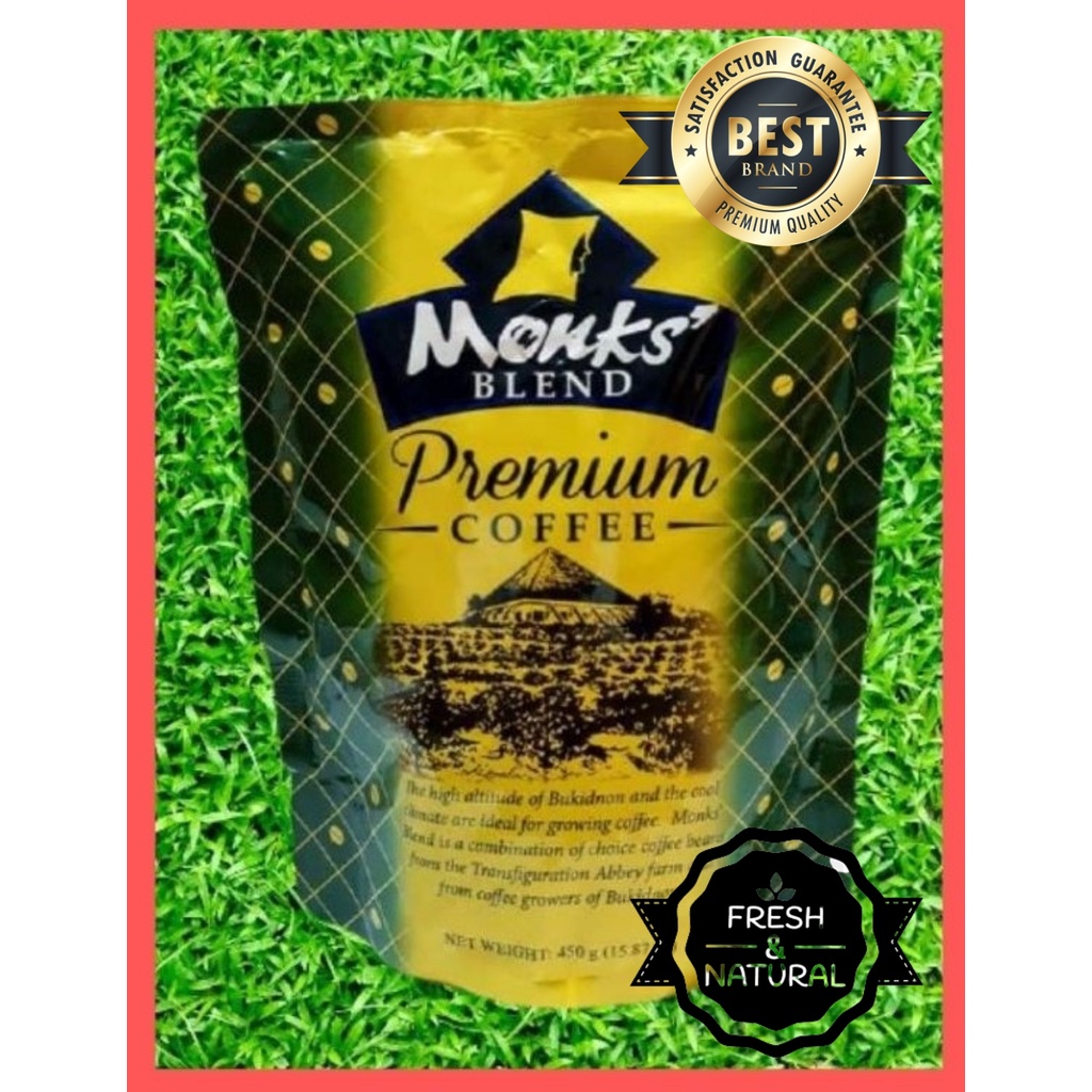 Coffee, Monks Blend Premium Ground Coffee 450 grams Pack, Pure coffee ...