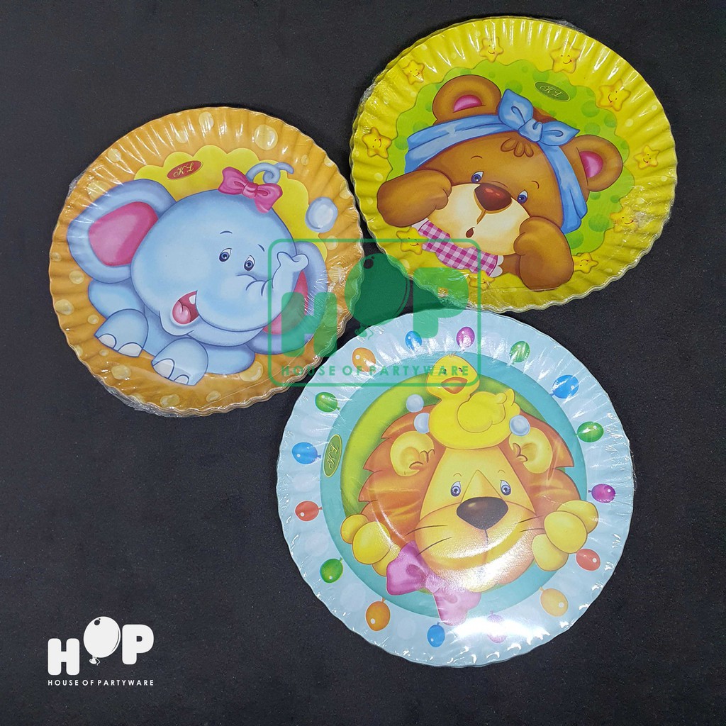 Paper Plates / Birthday Plates / Small Picture Plates 13 cm contains 12 ...