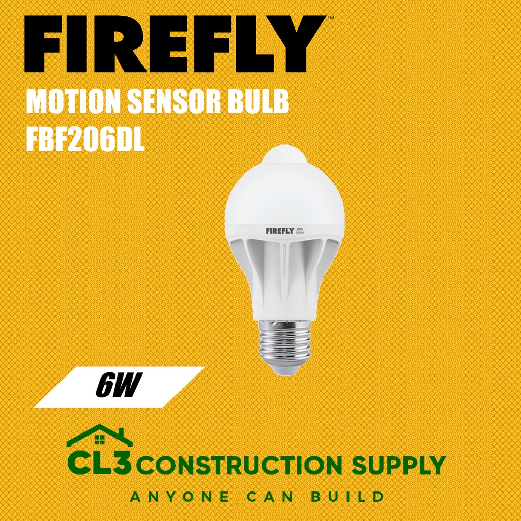 FIREFLY MOTION SENSOR BULB 6W (FBF206DL) | Shopee Philippines