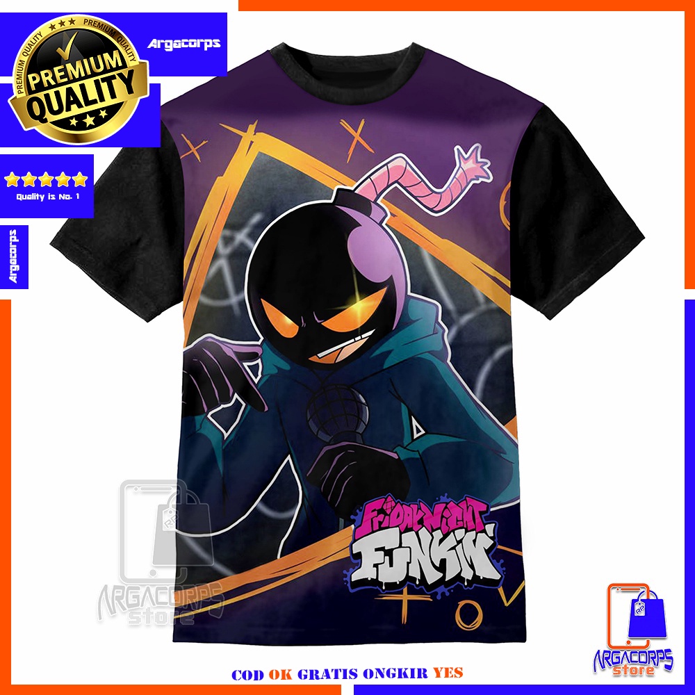 3d Children's T-shirt Premium Children's Clothes - Whitty FNF Funkin ...