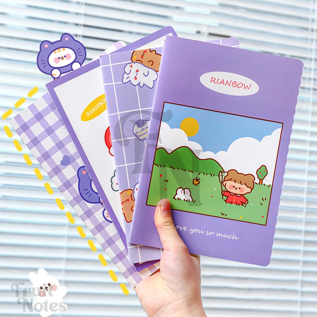 [CLEARANCE] NB004 30 sheets A5 Purple Theme Notebook | Shopee Philippines