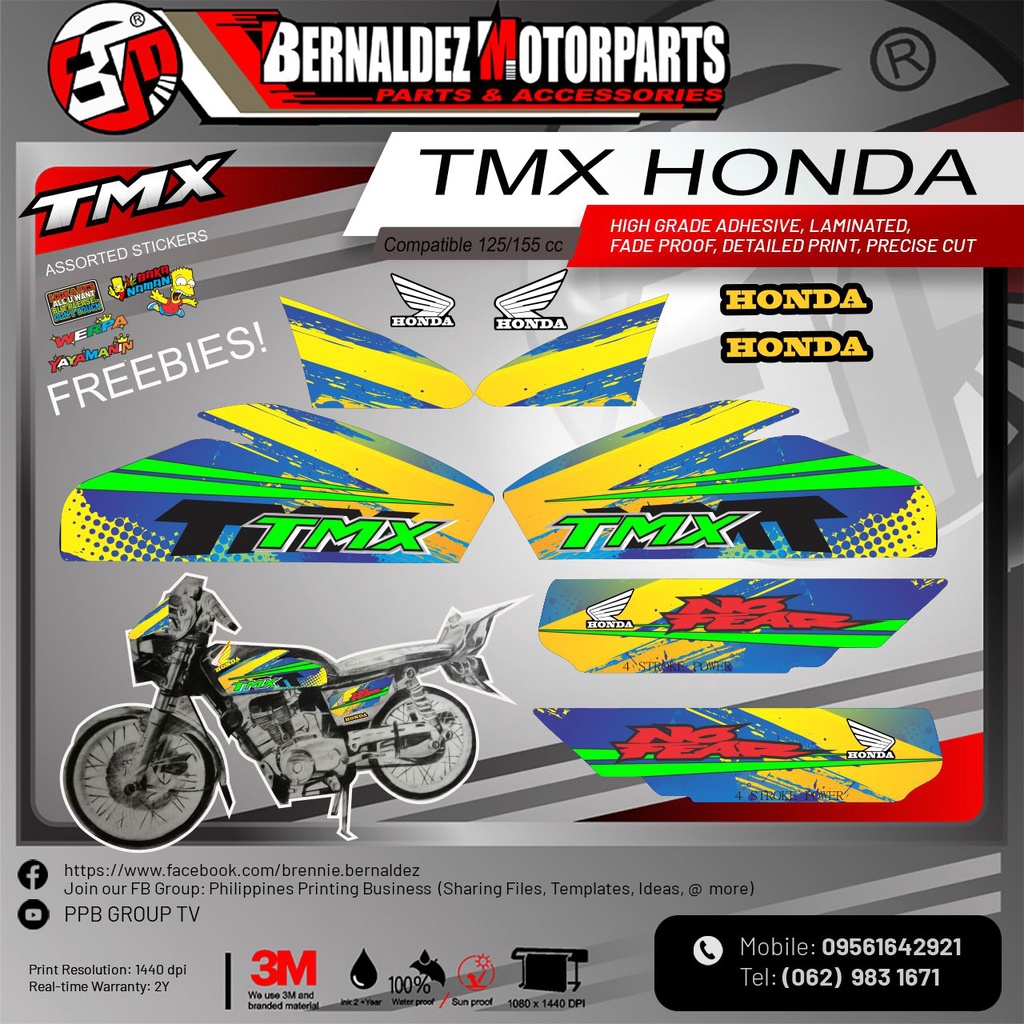 TMX HONDA STICKER (STOCK DECAL) | Shopee Philippines
