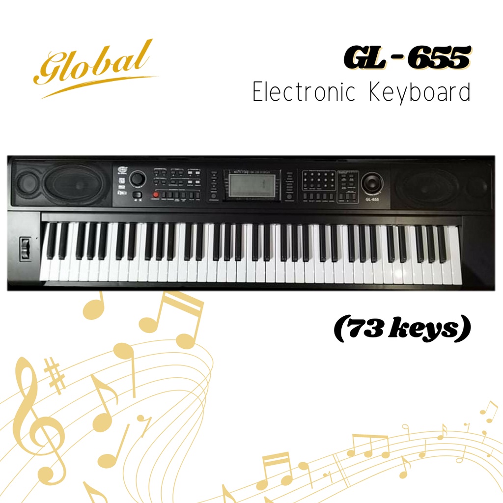 Global GL-655 73 Key Electronic Portable Keyboard | Shopee Philippines