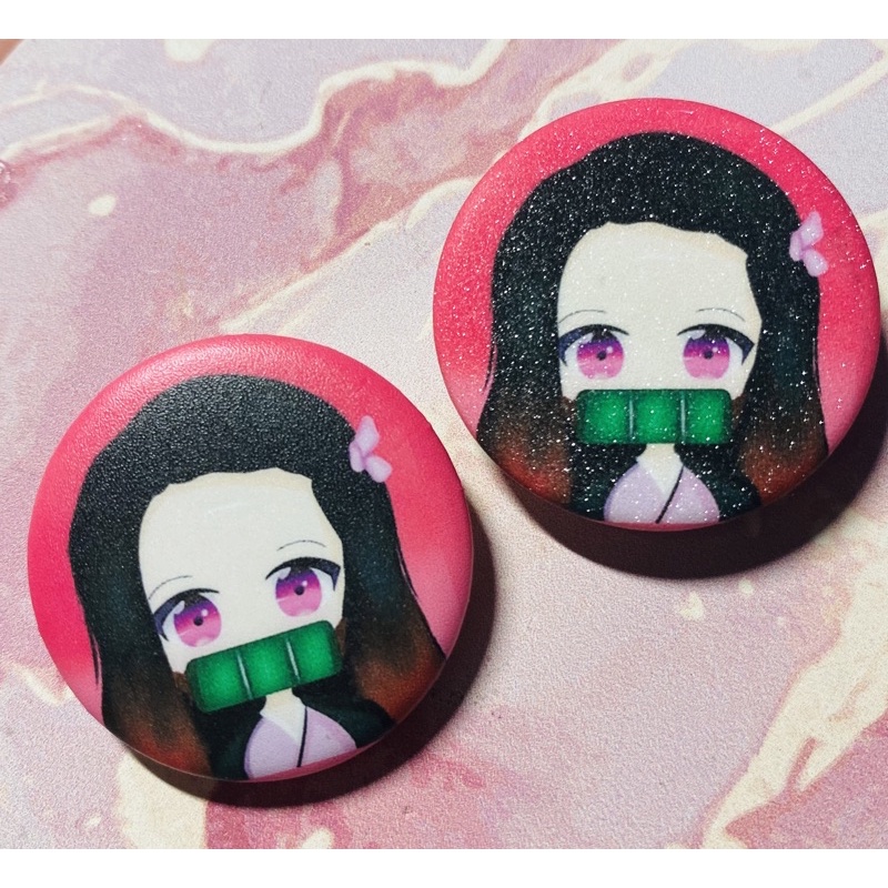 Demon Slayer Memo Magnets / Button Pins - Kimetsu no Yaiba Nezuko ...