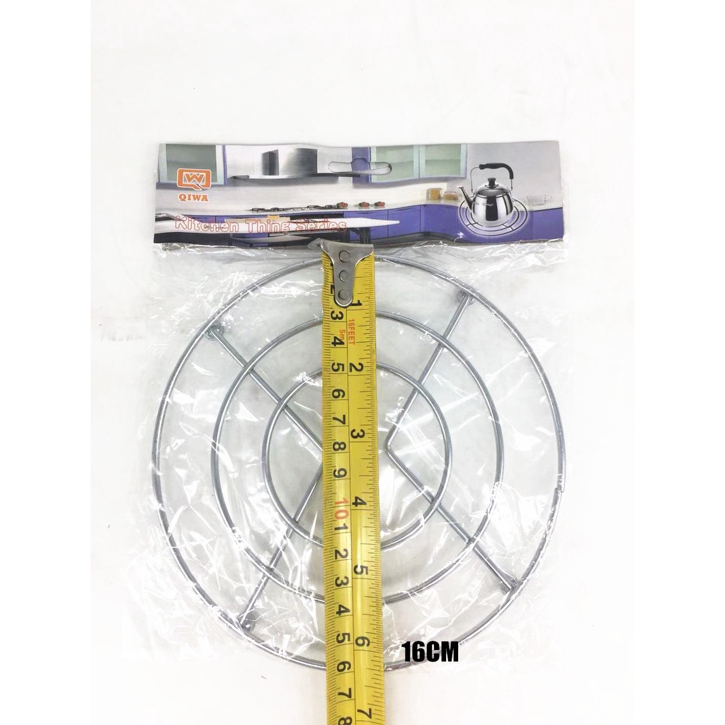 STAINLESS STEEL POT HOLDER/RIVET METAL STEAM RACK SQUARE ROUND COASTER ...