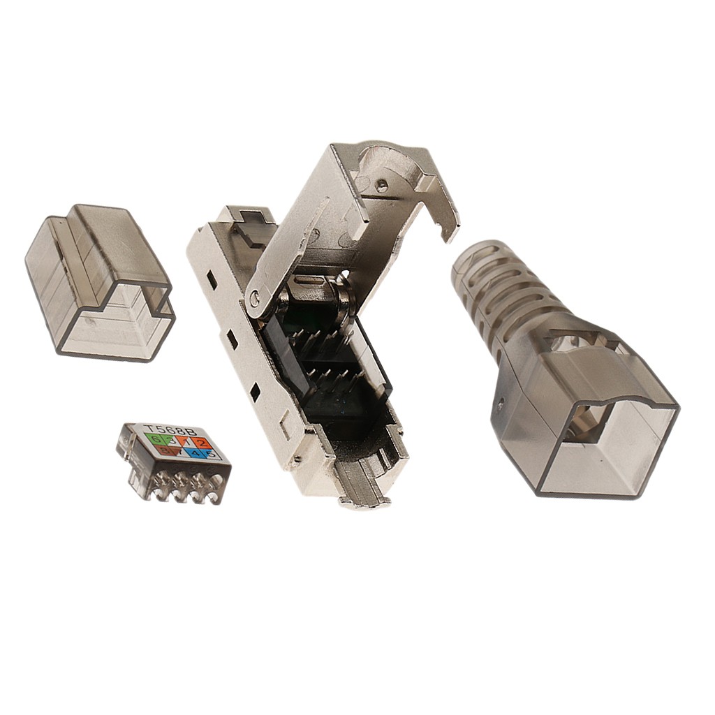RJ45 Ends,Cat6a / Shielded RJ45 Connector, Ethernet Cable UTP Network ...