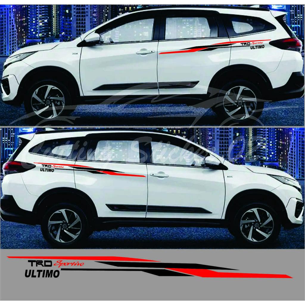 Toyota rush trd sportivo car sticker, 2017-2023 toyota rush car sticker ...