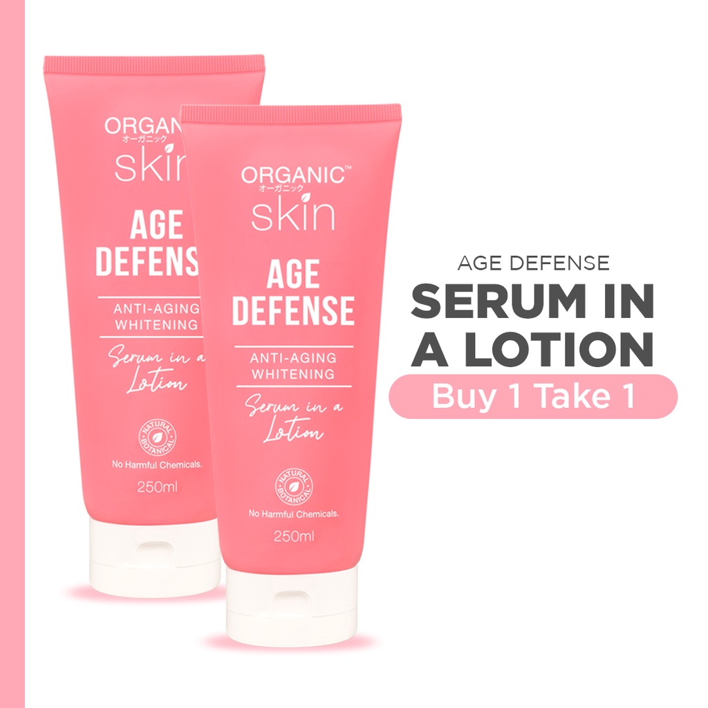 Organic Skin Japan Age Defense AntiAging Whitening Serum in a lotion ...