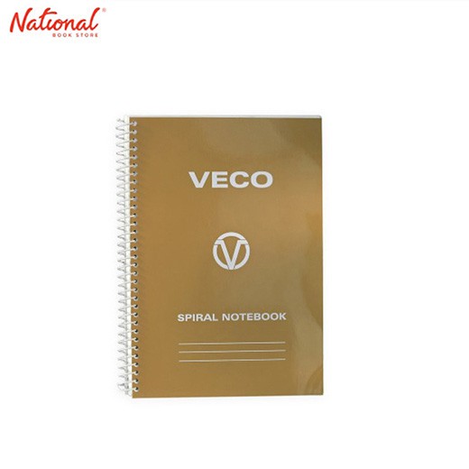 Veco Spiral Notebook 685 Gold with Plastic National Book Store | Shopee ...