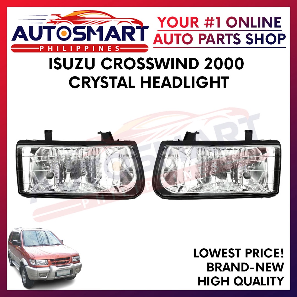 Isuzu Crosswind 2001-2004 Crystal Headlight Assembly DEPO Head light ...