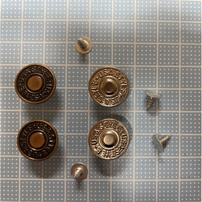 Metal Buttons 4 sets per pack | Shopee Philippines